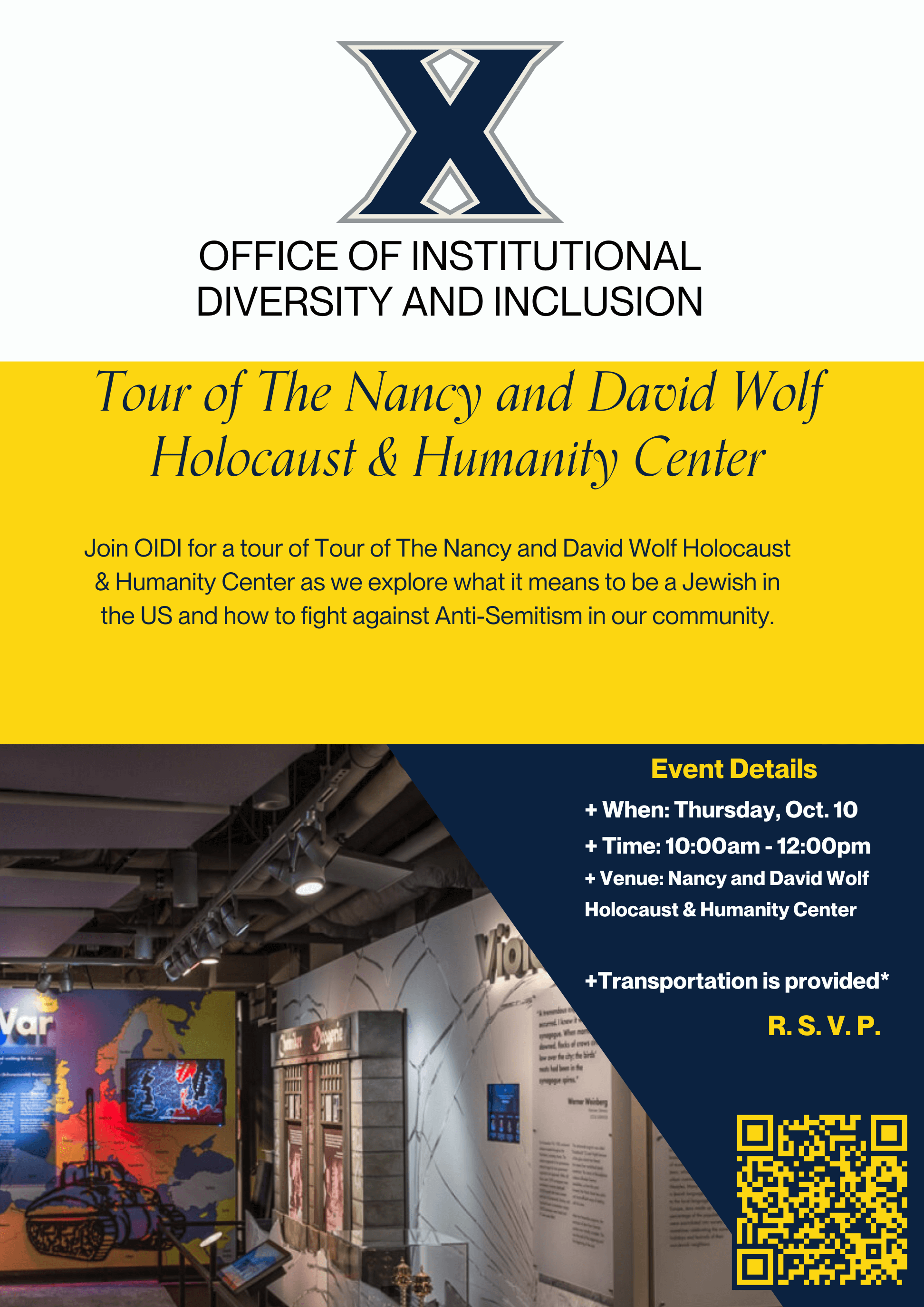 Tour of The Nancy and David Wolf Holocaust & Humanity Center - Calendar ...