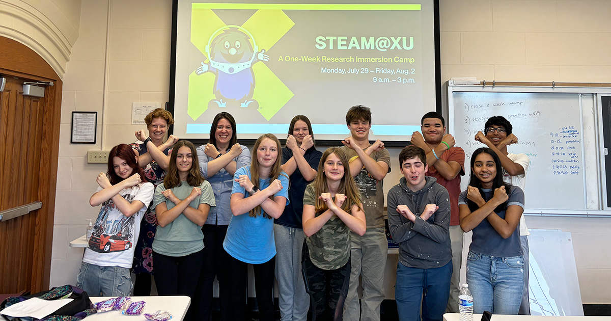 High school students conduct hands-on research at new STEAM@XU summer ...