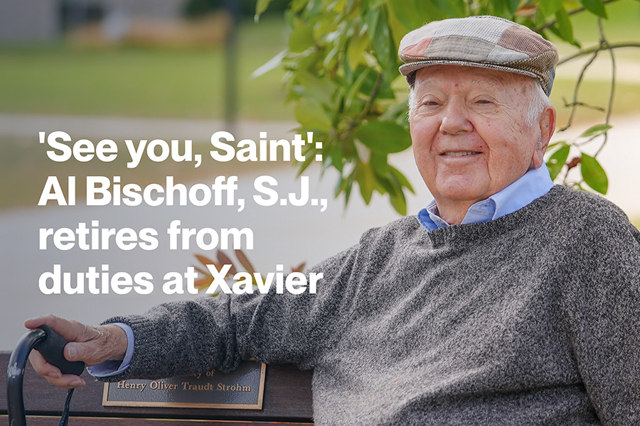 'See you, Saint': Al Bischoff, S.J., retires from duties at Xavier ...