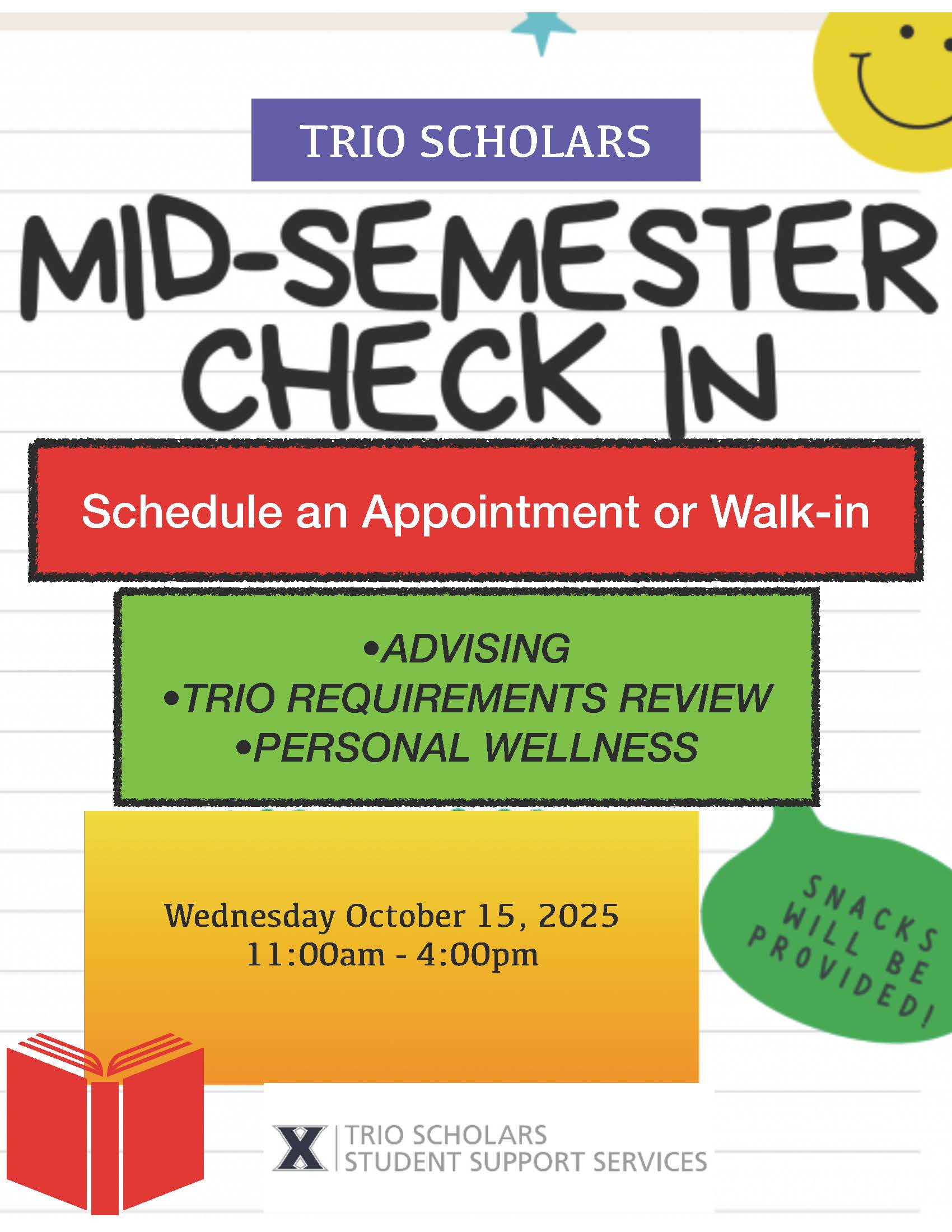 Event: TRIO Mid-Semester Check-In - TRiO/Student Support Services ...
