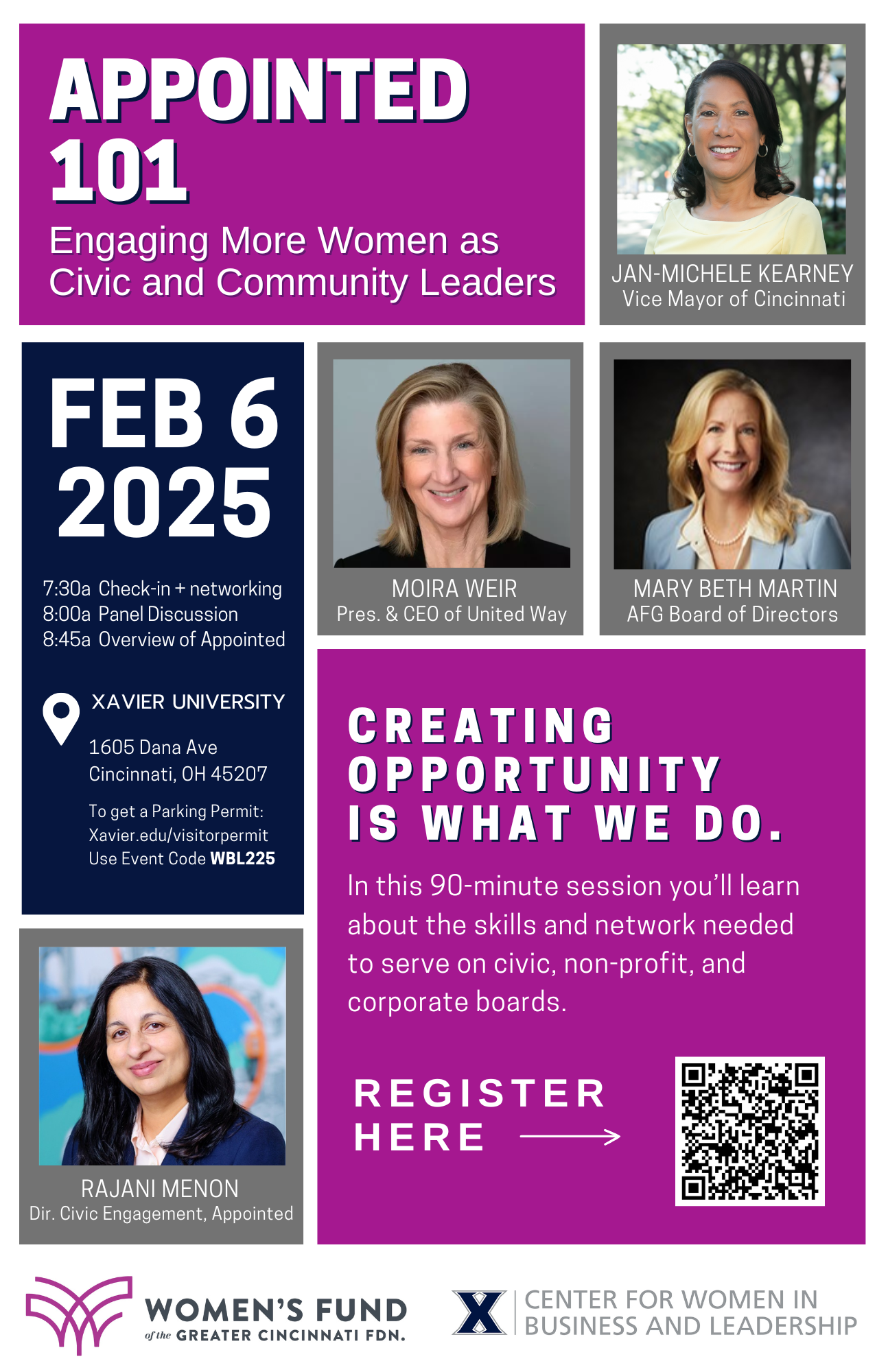 Appointed 101 - Women in Business | Xavier University